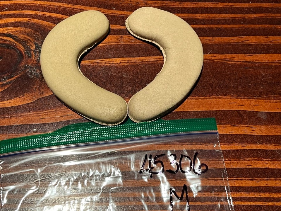 VTG NEW NOS Riddell Football Helmet Leather Jaw Pads TK RK WD1 Pac3 AF2 ...