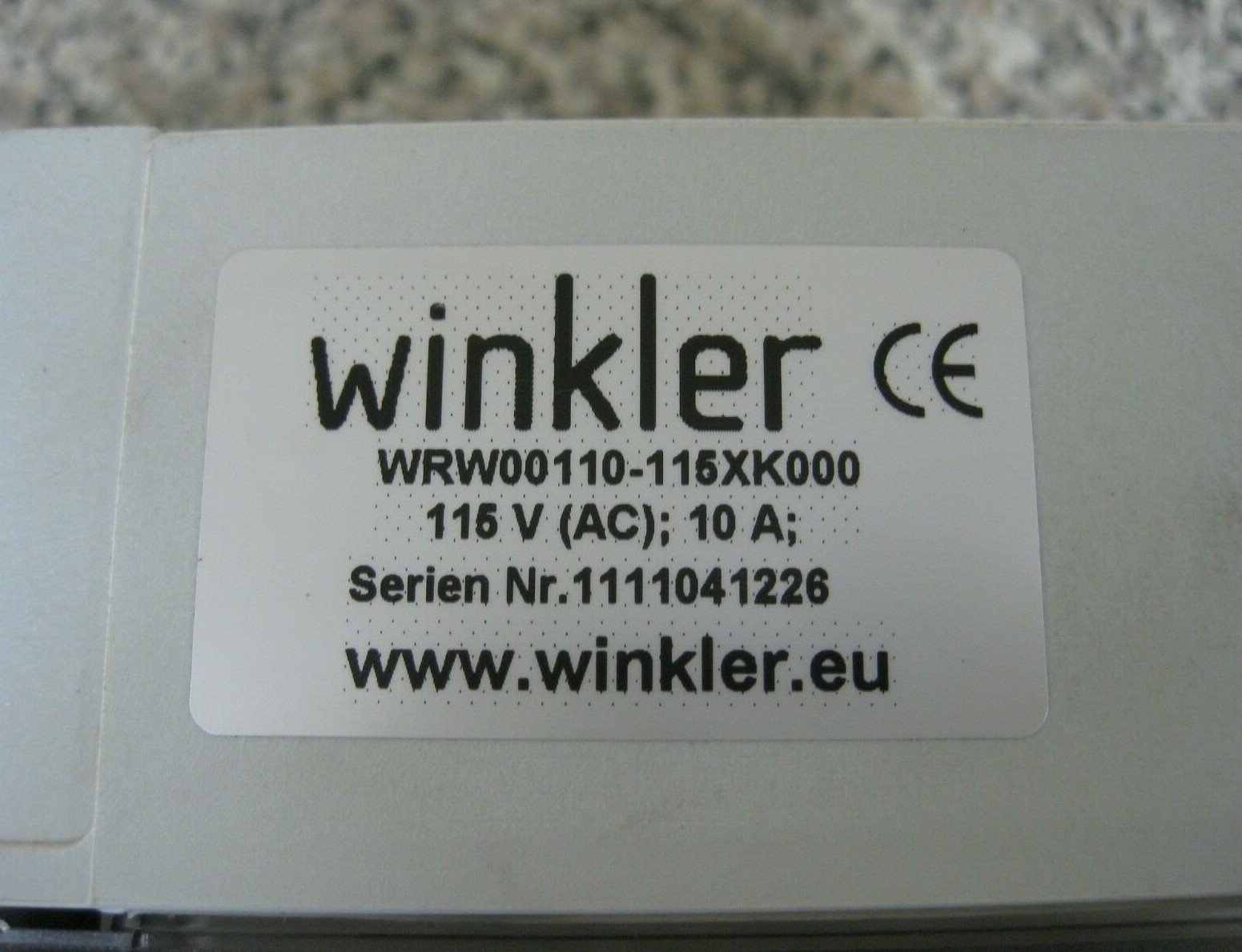 Winkler WRW00110-115XK000 115V 10A Temperature Controller Used Free ...