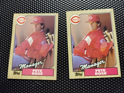 Pete Rose 1987 Topps Pete Rose Manager Misprint/Error Card *RARE*! | eBay