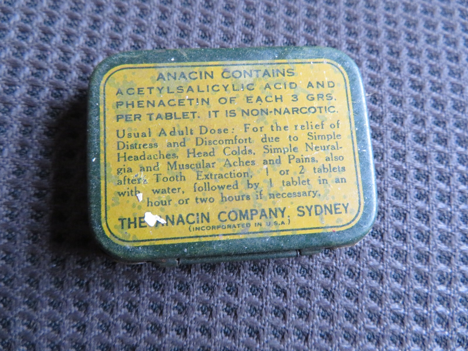 Vintage Anacin Tin. | eBay