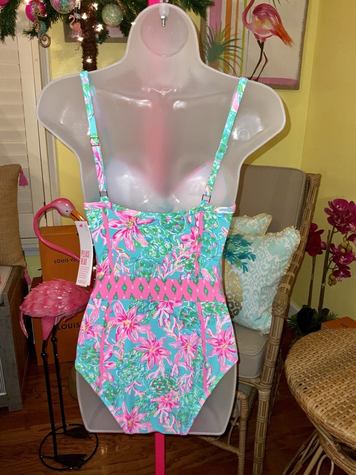 Lilly Pulitzer NWT Palma One-Piece Swimsuit So Shellegant Size 4,12,16 ...