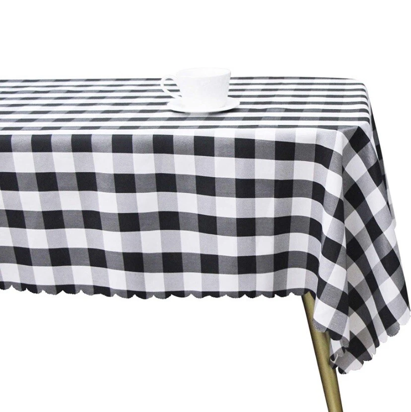 Picnic Tablecloth Pattern Black And White