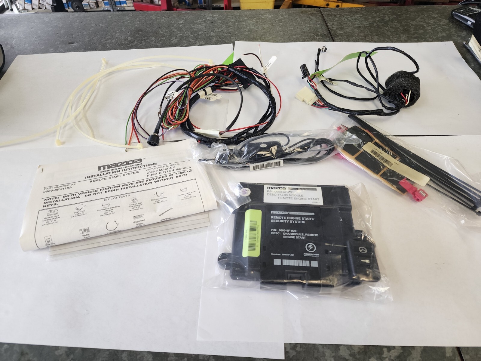 OEM+Mazda+6+2008-2013+Remote+Start+Kit+w%2F+Push+Button+Start+0000-8F ...