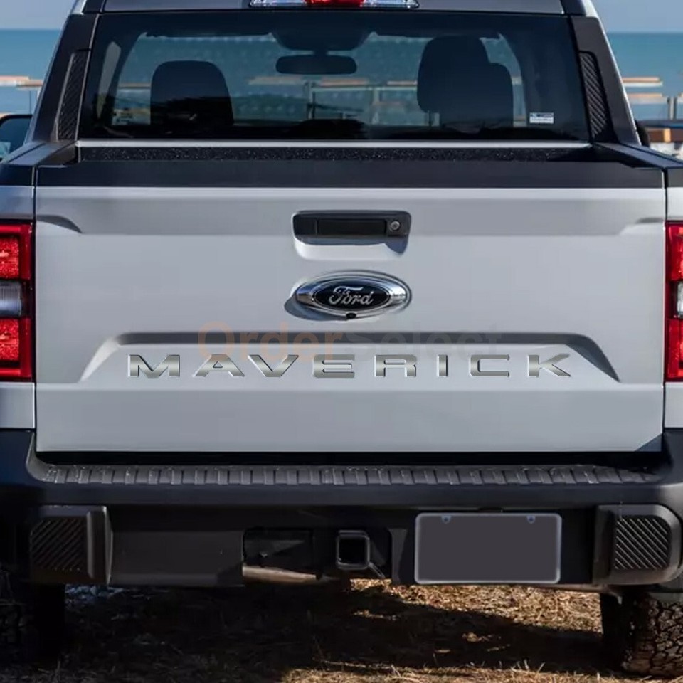 2024 Ford Maverick Chrome Rear Tailgate Letters Vinyl Plastic 3D ...