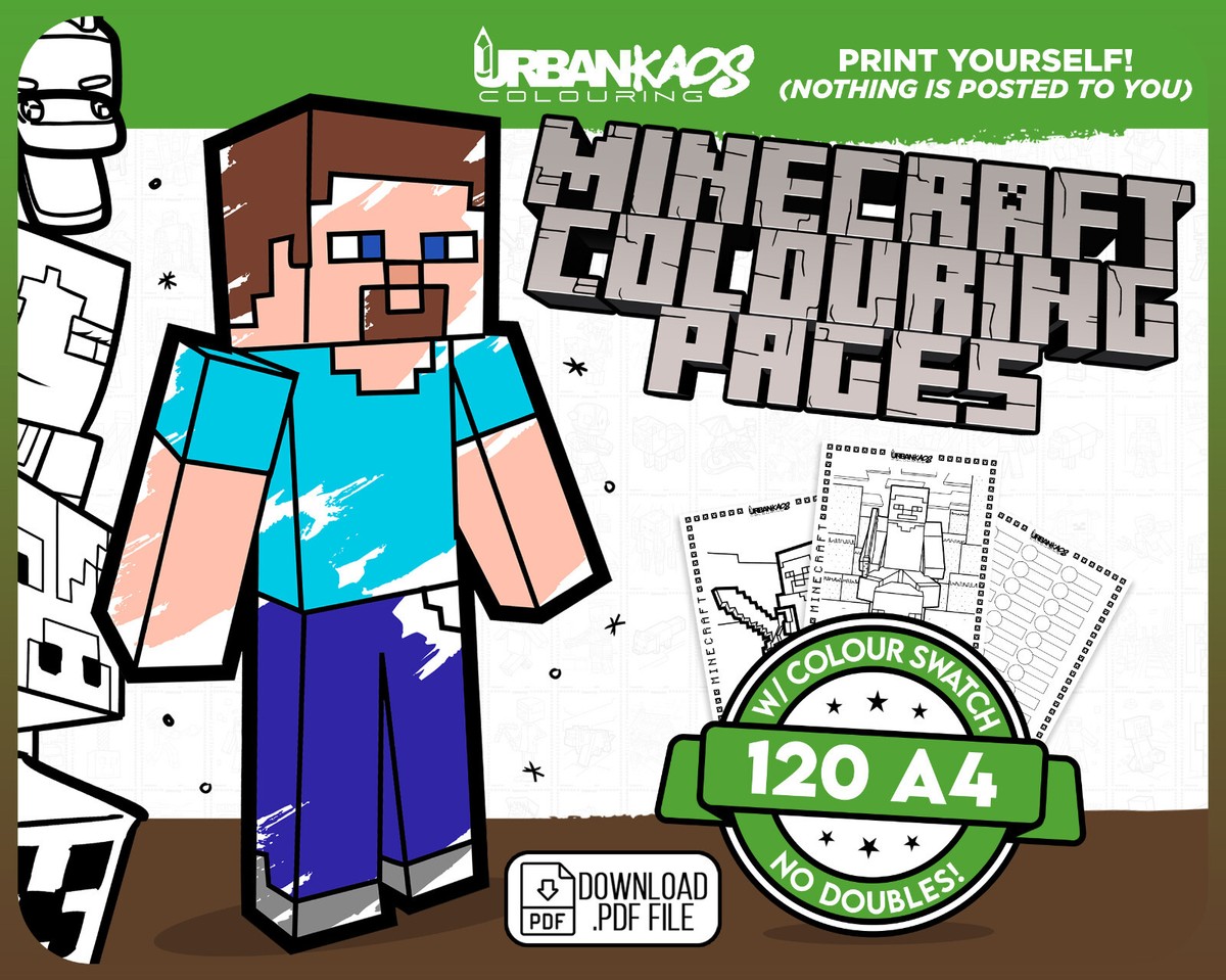 Minecraft Colouring Pages Free Pdf For S - Infoupdate.org