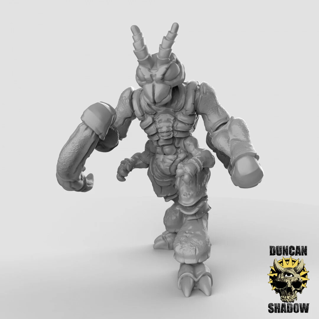 Thri-kreen, Bugfolk, Bug-folk, bug folk set 2 Miniature by Duncan ...