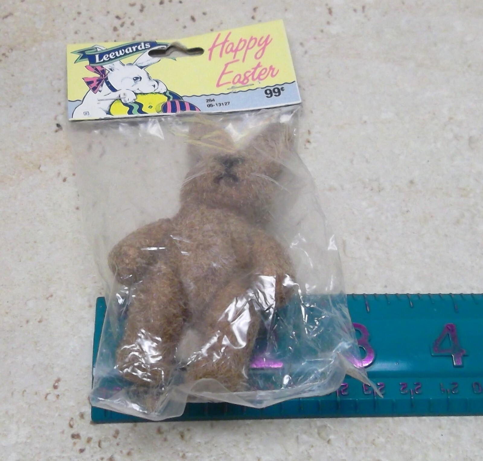 Vintage Easter Bunny Flocked Jointed Rabbit Leewards SML Plastic ...
