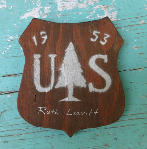 VINTAGE US FOREST SERVICE WOOD PLAQUE SIGN 1953 BITTERROOT NATIONAL ...