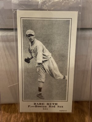 1915 Babe Ruth Sporting News M101 Reprint #151 | eBay