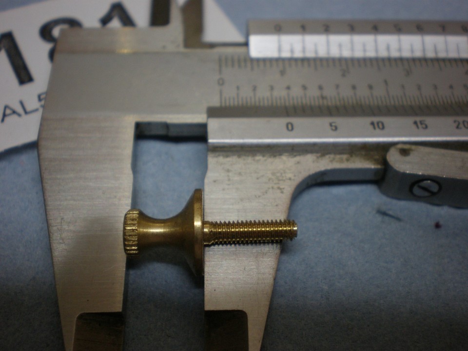 Barometer Index Hand "SETTING KNOB" brass banjo stick part glass clock ...