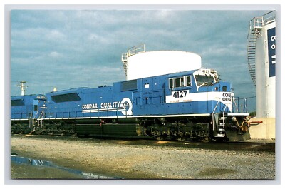 Postcard: Rail: 1997 Consolidated Rail Corporation, SD80MAC #4127 ...