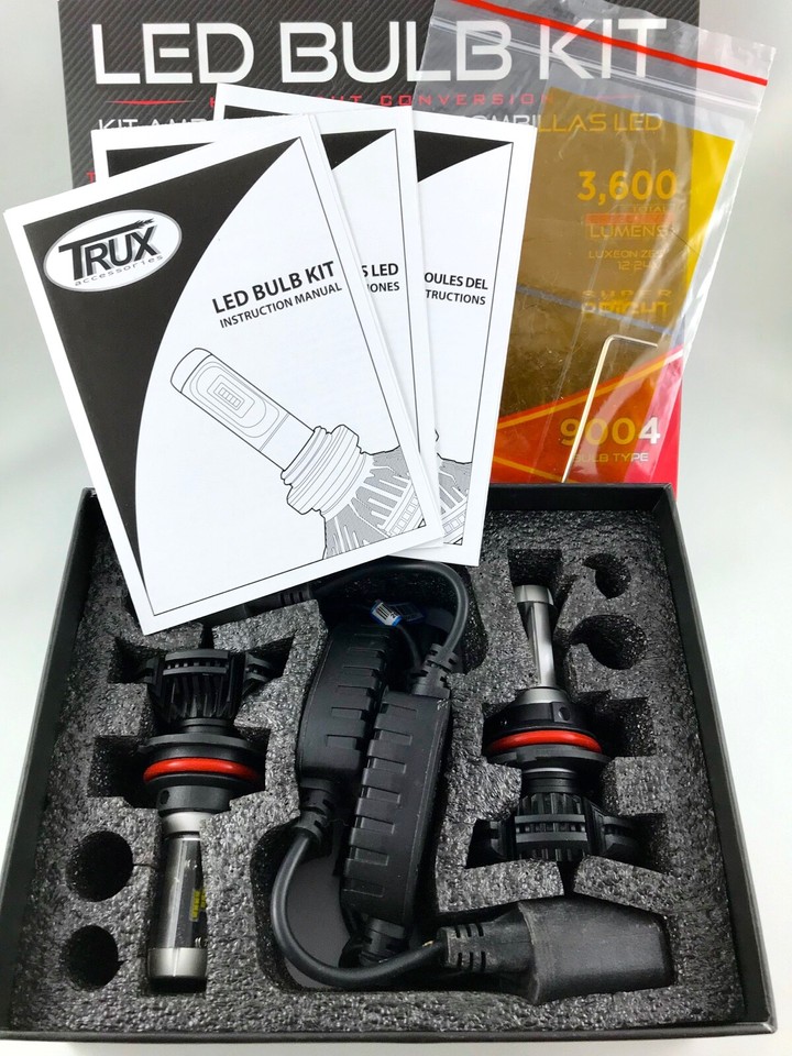 LED LUXEON ZES HEADLIGHTS Hi & Low Beam 3000K-to-7000K Color Range—Plug ...