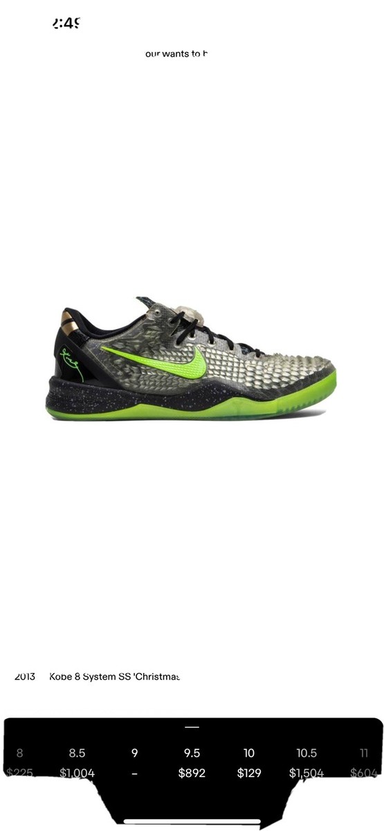 Kobe 8 System Ss Nike Kobe 8 System SS Christmas 2013 | Grailed