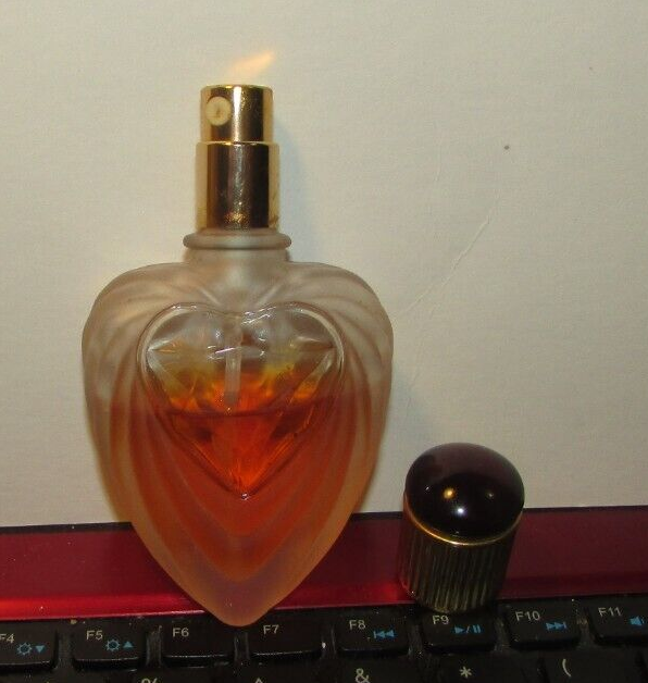 Vintage Victoria's Secret Rapture Perfume Spray Frosted Heart Shape ...