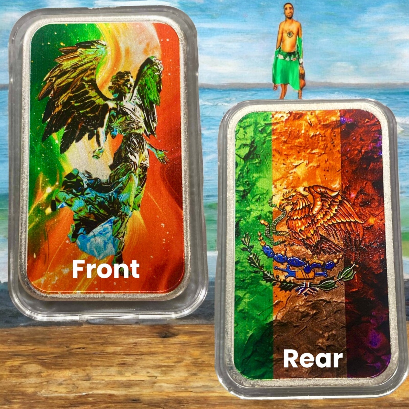 Rogues Island Mint Pura Vida Double Sided Colorized 1 oz .999 Silver ...