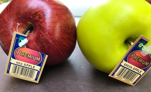 Plastic Real Size Fruits (Red Apple and Green Apple) | eBay UK
