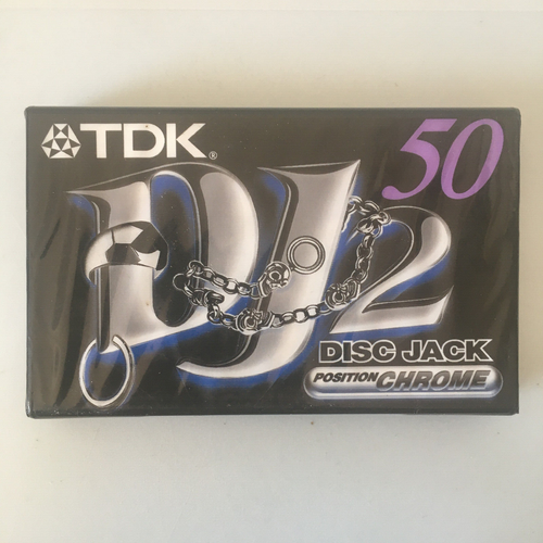 TDK DJ2 50 Minutes Blank Cassette Tape Disc Jack Position Chrome Type ...