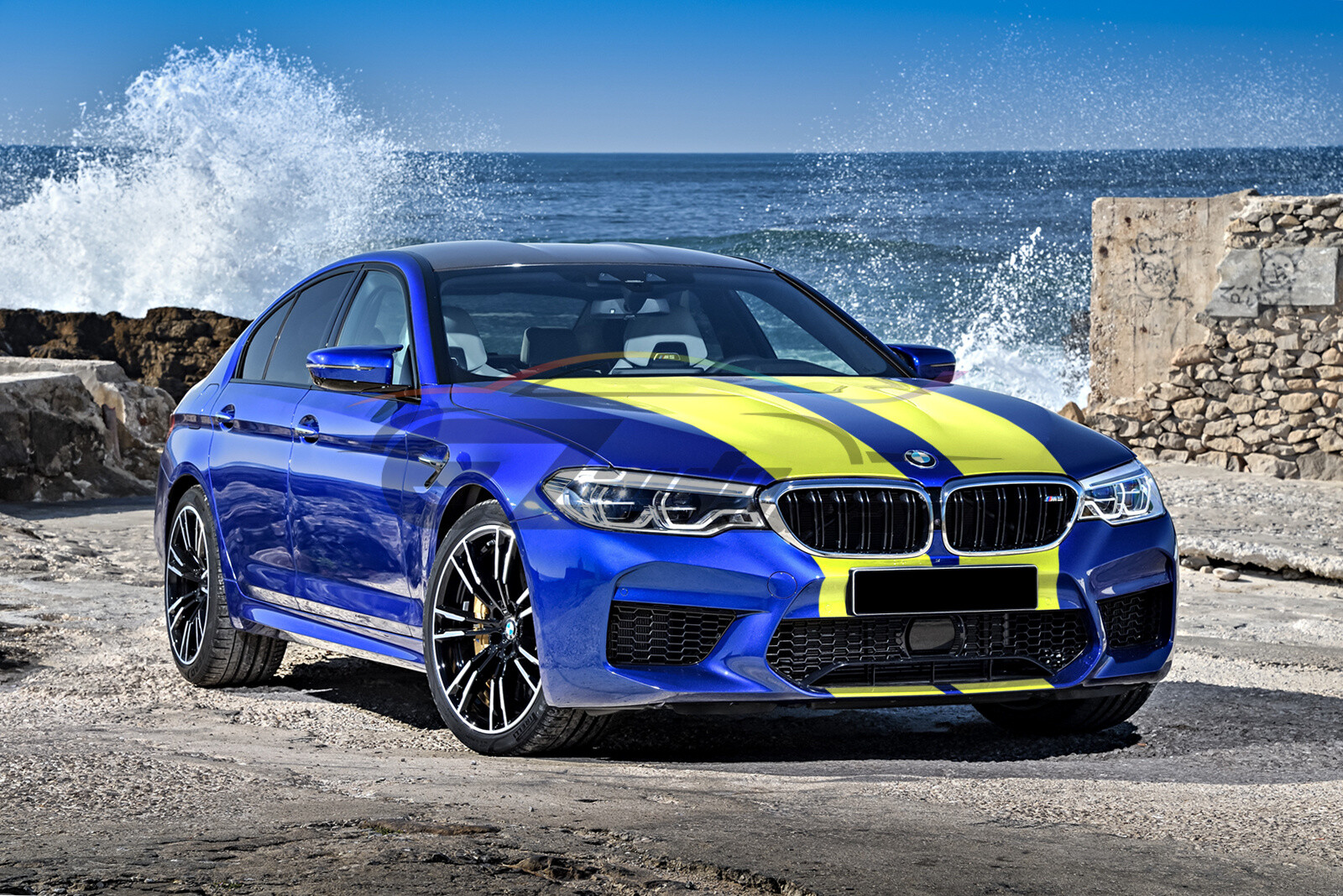 Matte Color Racing Stripes Vinyl Wrap Decals Sticker For BMW Stripe ...