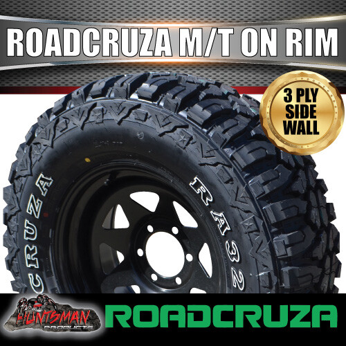 16" Black Steel Wheel & Roadcruza 315/75R16 L/T RA3200 Mud Tyre 315 75 ...