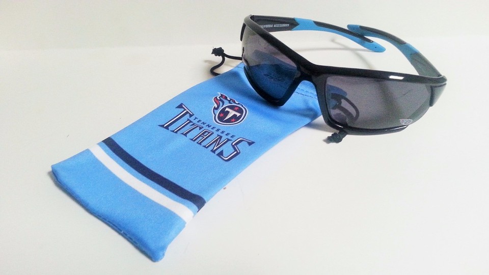 NFL Football Polarized Sport Wrap Team Sunglasses with Storage Pouch ...