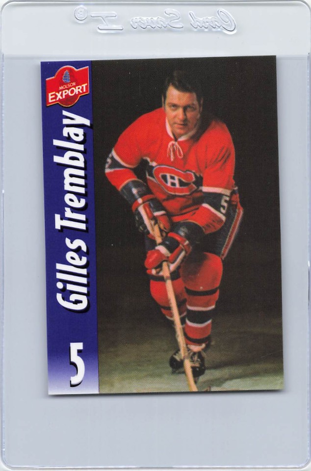 Mission Export Hockey #60 Gilles Tremblay Canadiens Signed Auto *J8212 ...