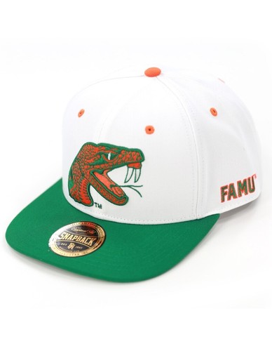Florida A&M University FAMU Snapback Hat-White/Green-New! | eBay