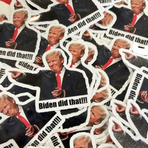 50pc trump Joe Biden I DID THAT Sticker Humor Funny Decal Sticker Set ...