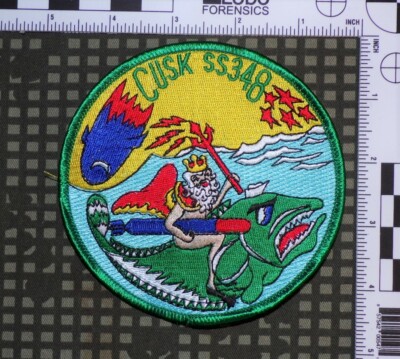 US Navy USS Cusk SS 348 Submarine Embroidered Full Color Patch | eBay