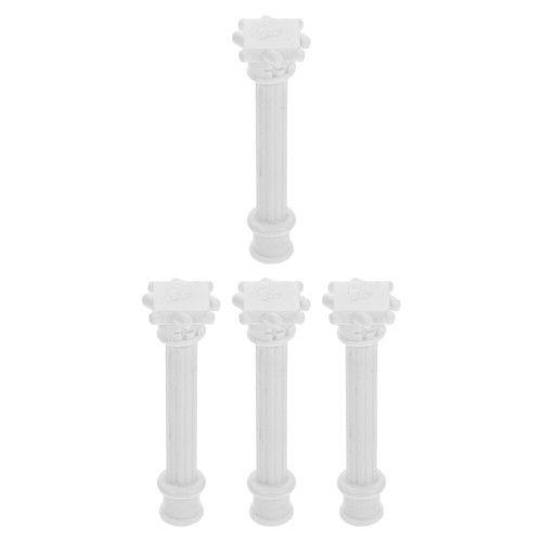 4 Pcs Mini Roman Column Model Decorative Columns Greek Pillar Ornament ...
