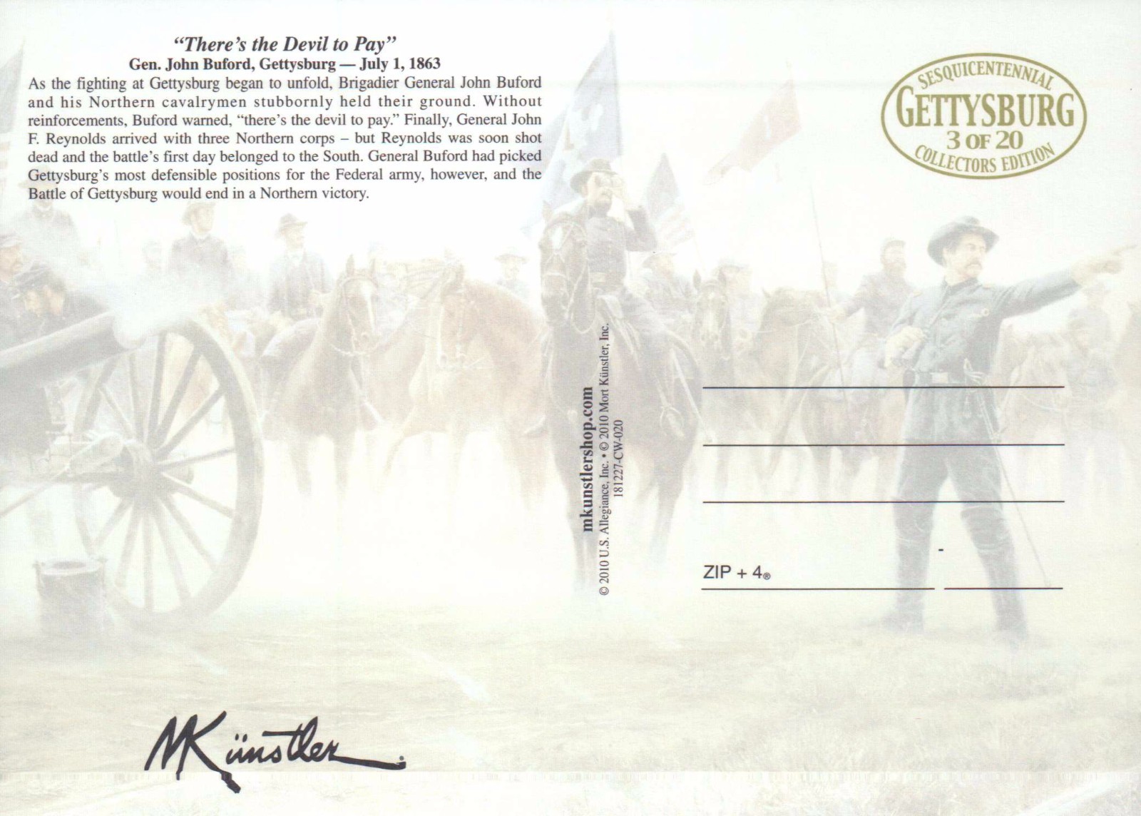 General Buford at Battle of Gettysburg Pennsylvania, Military Civil War ...