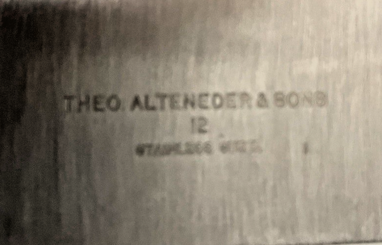 Vintage Theo Alteneder & Sons 12" Drafting Triangle and Homemade 12 ...