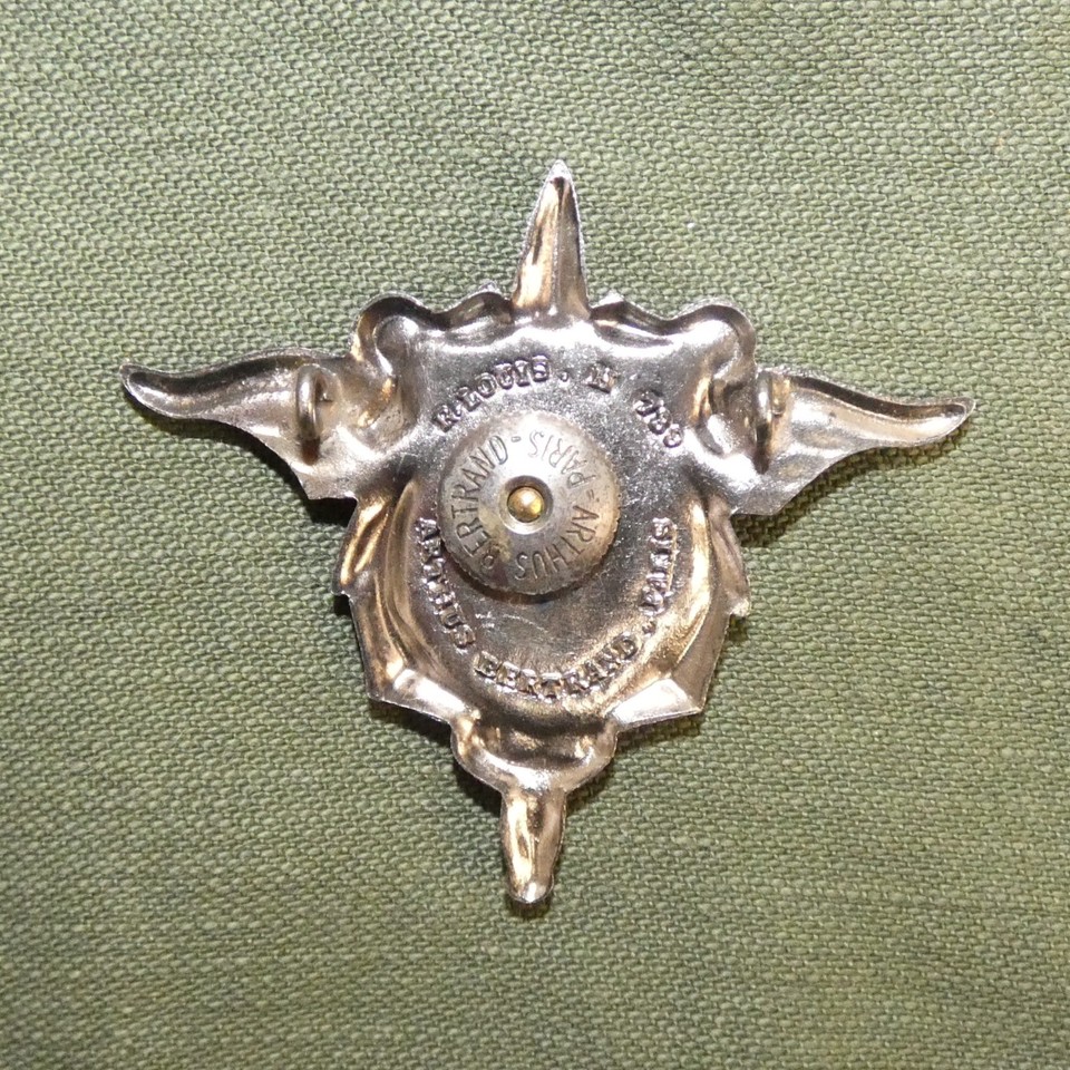Vintage French Army 2nd Div Quartermaster Group NATO Metal & Enamel ...