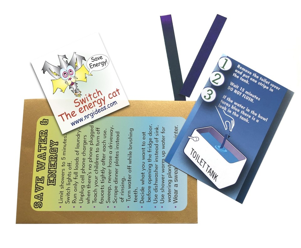 Blue Water Stripe Leak Detection Toilet Dye Leak Strips 10 Test Multi ...