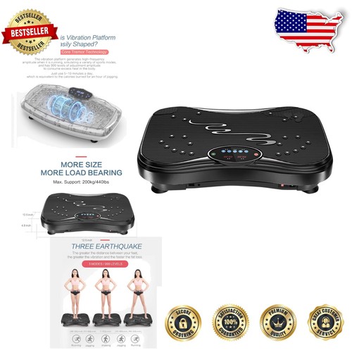 Professional Vibration Plate Machine - 999 Speed Settings, Ideal for ...