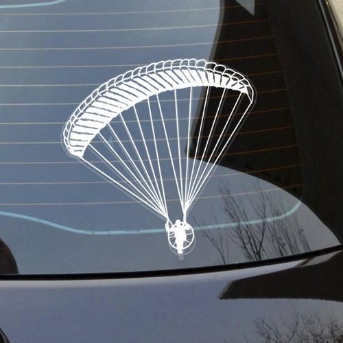 PARAMOTOR PPG POWERED PARAGLIDER VINYL DECAL STICKER (2 Pack) USA | eBay