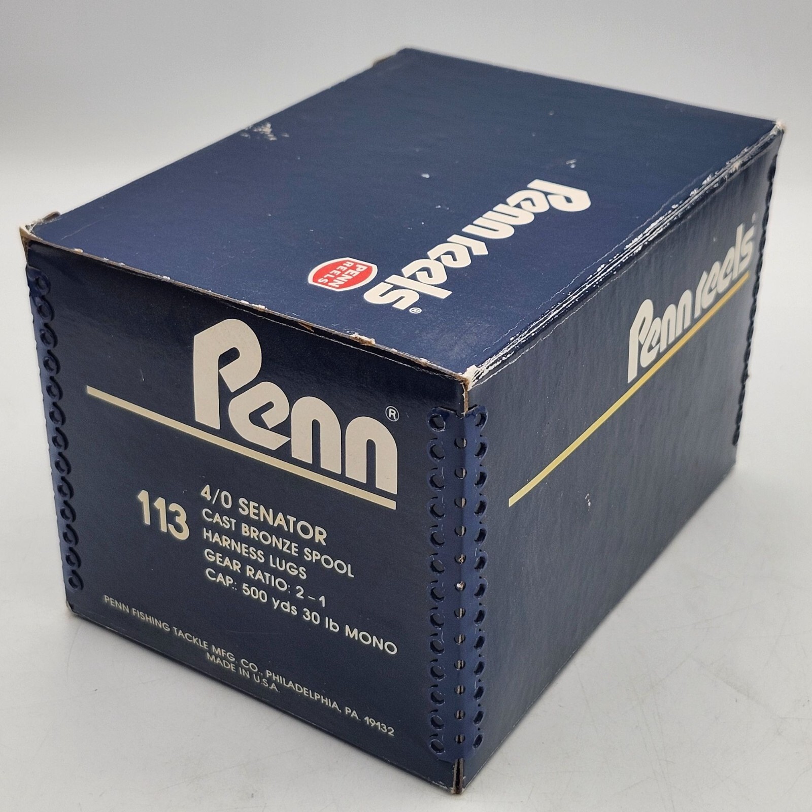 EMPTY BOX ONLY Vintage Penn Reels 4/0 Senator 113 Cast Bronze Spool ...