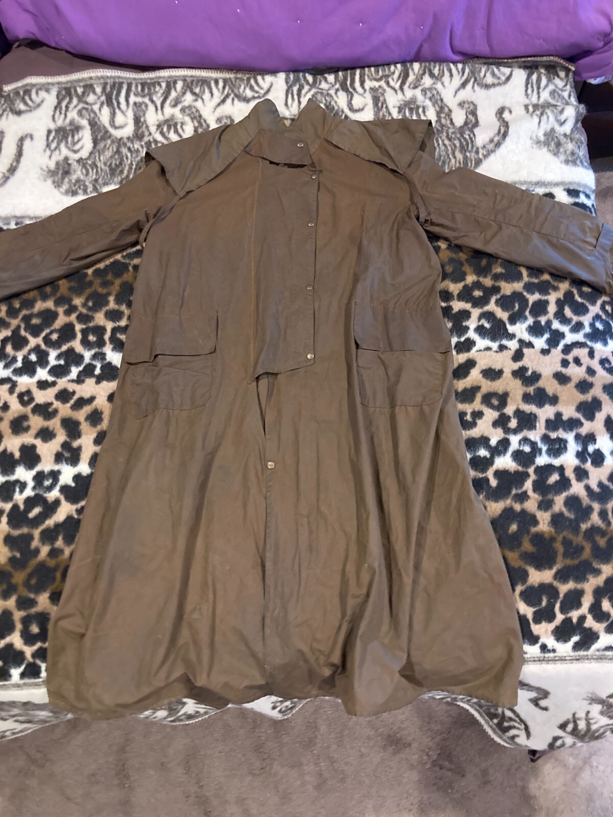 Duster Oilskin Waxed Riding Coat Claybourn Brisbane Q… - Gem