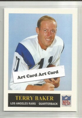 Terry Baker Los Angeles Rams 2022 Football Art Card | eBay