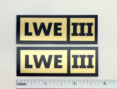 LWE 3 Speaker Badge Pair Custom Made Aluminum PAIR | eBay