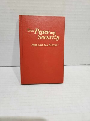 True Peace and Security How Can You Find It? 1986 Hardcover Watch Tower ...