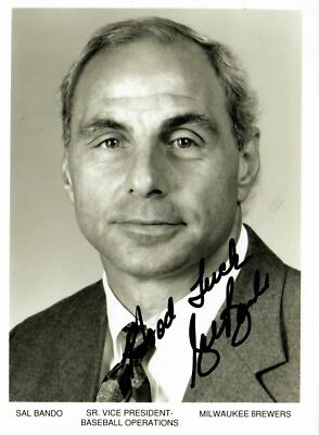 "Milwaukee Brewers" Sal Bando Hand Signed 5X7 B&W Photo | eBay