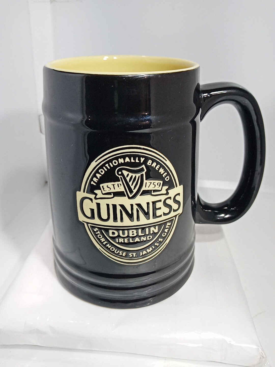 GUINNESS STOUT BEER MUG. GUINNESS BEER STEIN MUG. GUINNESS DECO MUG ...