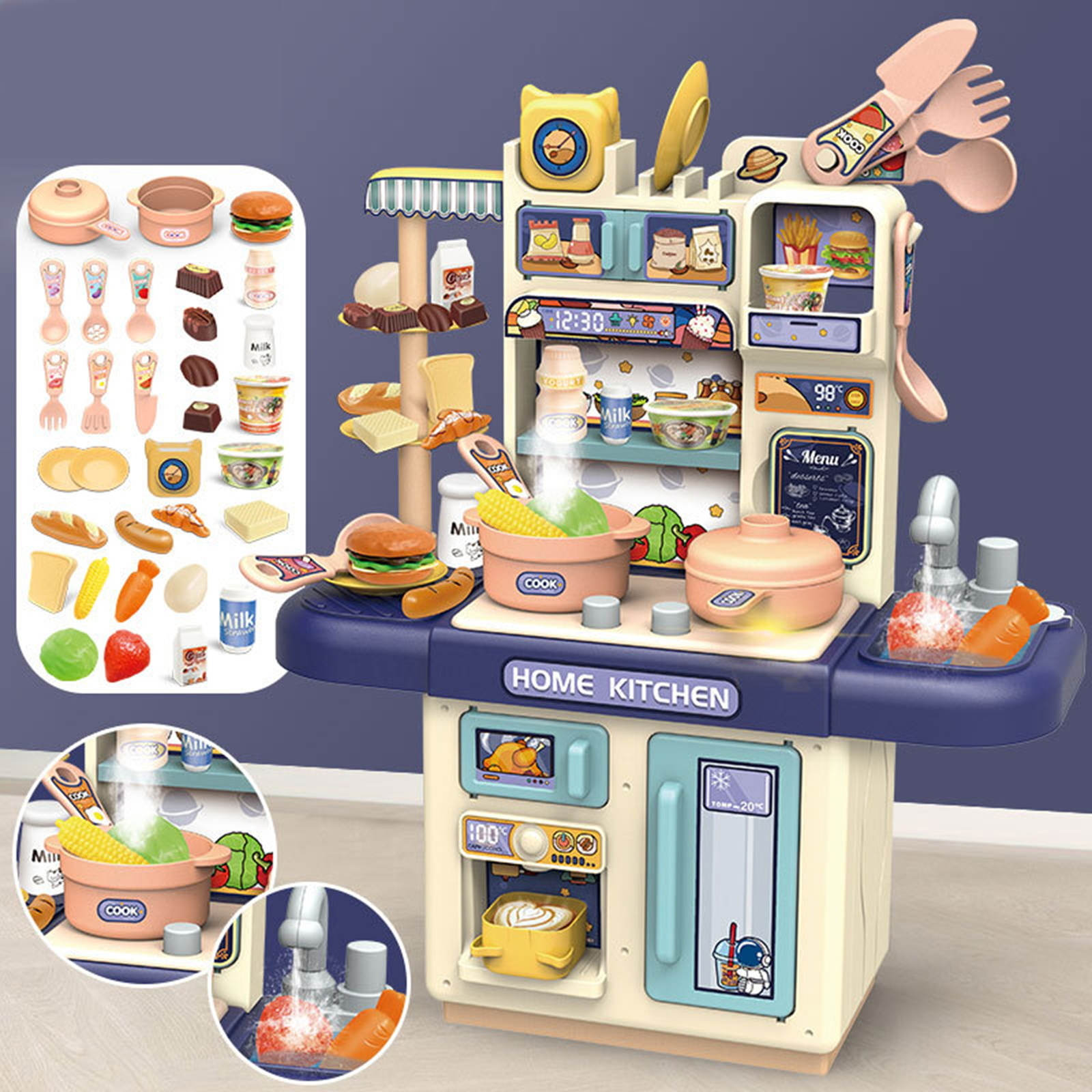 32pcs/set Kids Kitchen Playset Interesting Cognition Ability Kitchen ...