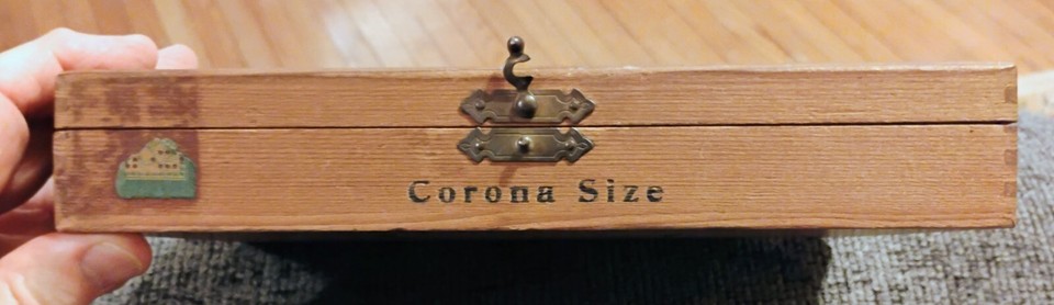Vintage "REXALL Cigars de Luxe" WOODEN BOX....Corona Size....COOL! | eBay
