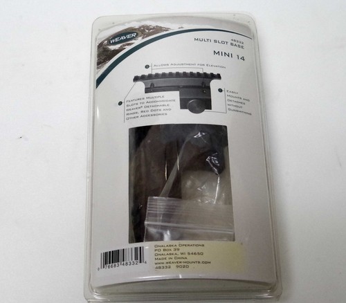 Weaver Mini 14 Multi Slot Base Optics Scope Mount 48332 | eBay