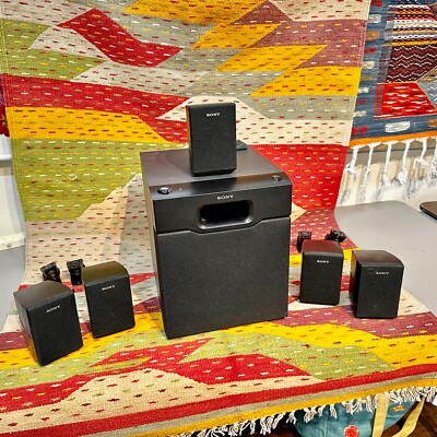 Sony Home System SA-WMSP1 Powered Subwoofer with Five SS-MSP1 Speakers ...