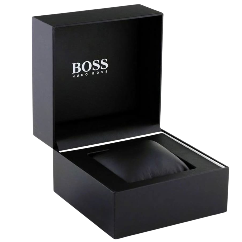 Hugo Boss Watch for Men Champion 1513878 Chronograph gold & green dial ...