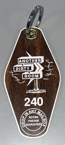 Another Dirty Room Keychain Autographed Dan Bell Motel Key Fob Brown ...