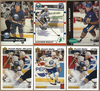 1990-91-92 ALEXANDER MOGILNY Rookie Cards: Score #43, Parkhurst, ProSet ...