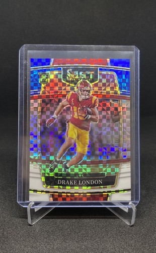 2022 Select Draft Picks Drake London Tri Color Checkerboard /100 USC ...